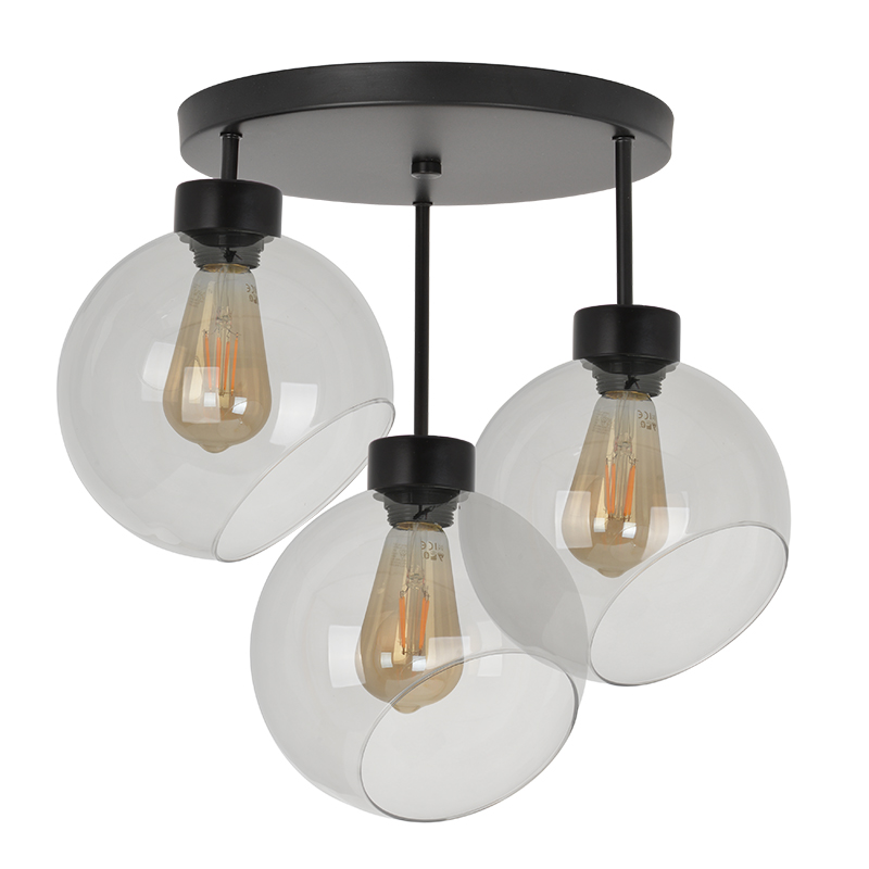 MEGGA, BERG PLAFONSKA L. 3R E27 BK CL. 013123