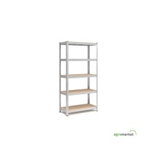 BOMBER Metalna polica 5L 180x90x40 cm - pocinkovana