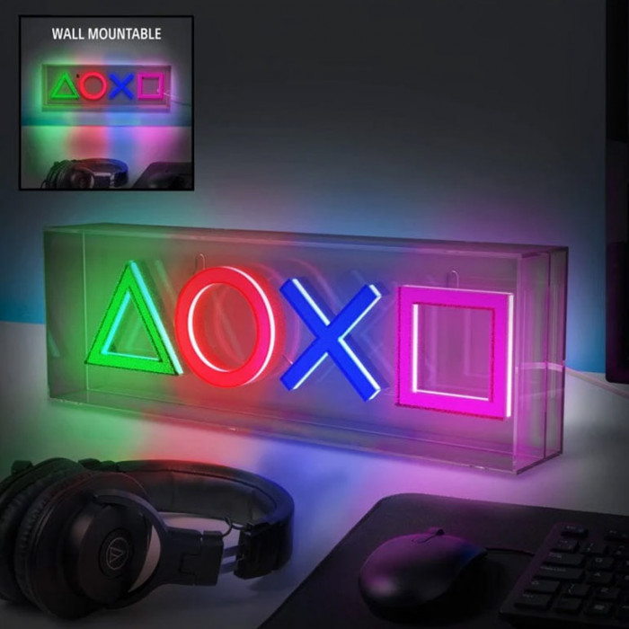 PlayStation Paladone LED neon lampa