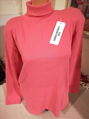 Kvalitetna ženska pamučna rolka Moda roze XXL