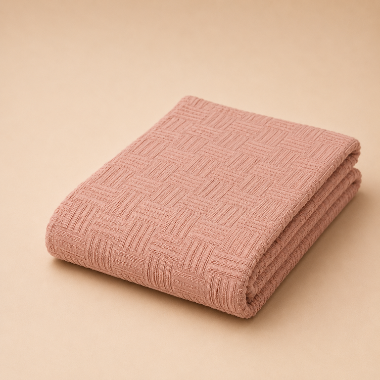 Frotirski prekrivač Lines roze 200x200cm