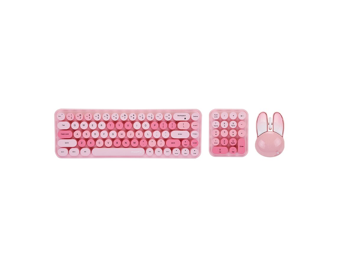 Combo mis i tastatura Coteci 84019 pink