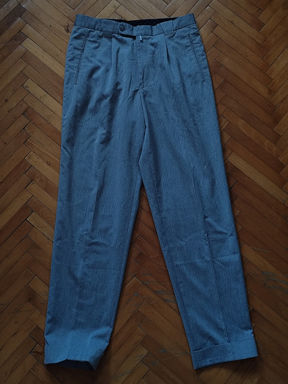 Superfine supertanke svetlo sive muske pantalone