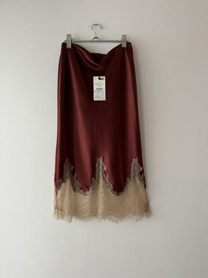 ZARA “CONTRAST LACE SATIN “suknja