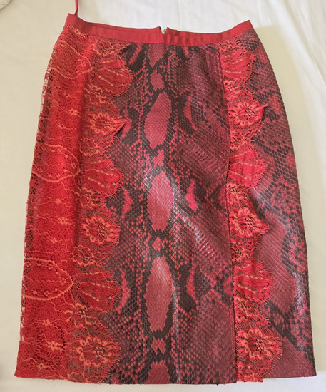 Dolce Gabbana kožna suknja zmijska koza S