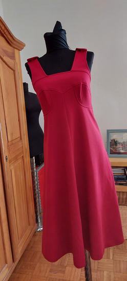 haljina 38 vintage crvena