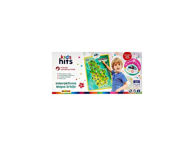 Interaktivni tablet - Kids Hits, Mapa Srbije