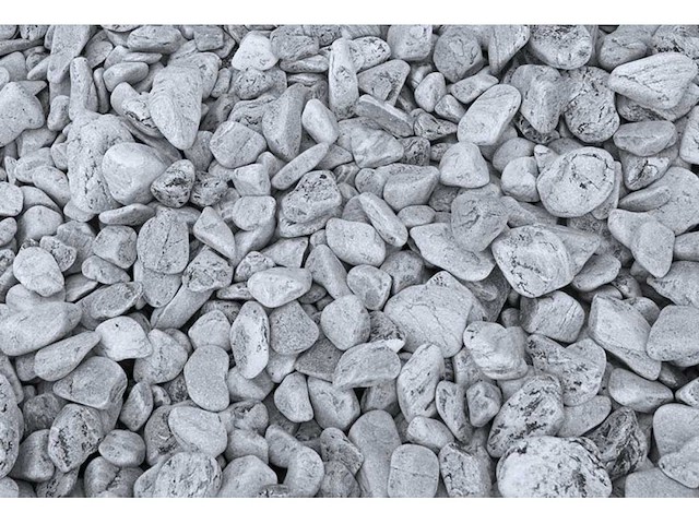 Dekorativni kamen 3-6cm Sivi oblutak 25kg
