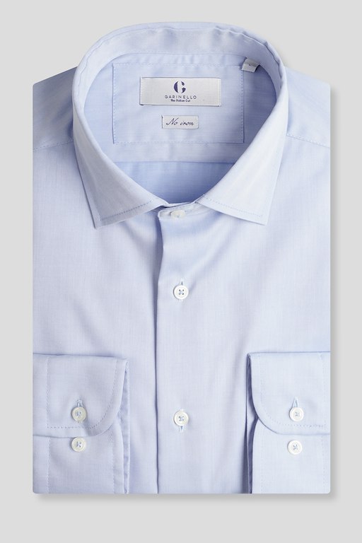 No iron svetloplava slim fit košulja 717K