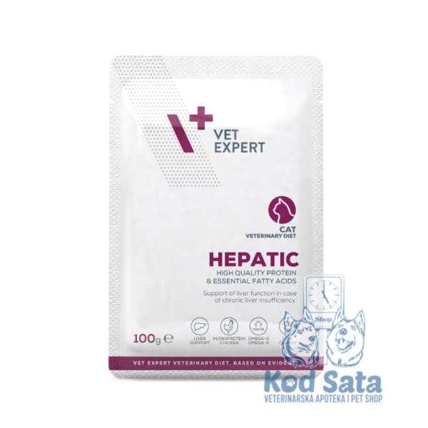 Vet Expert Hepatic, Vet. Vlažna Hrana Za Mačke Za Negu Jetre