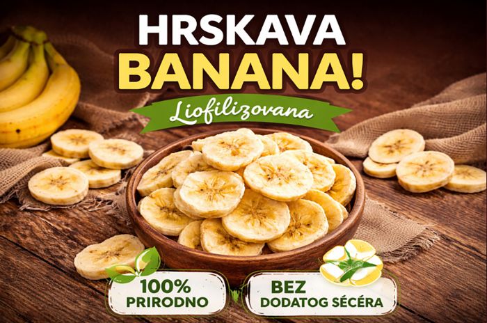 LIOFILIZOVANO VOĆE HOMELY HRSKAVA BANANA