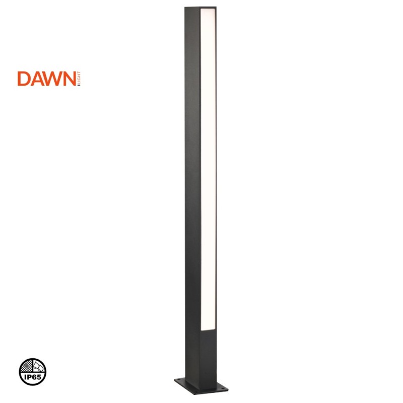 1 LED SVETILJKA 0221D-1000 STUBNA 17W 3000K IP65 SIVA 250542