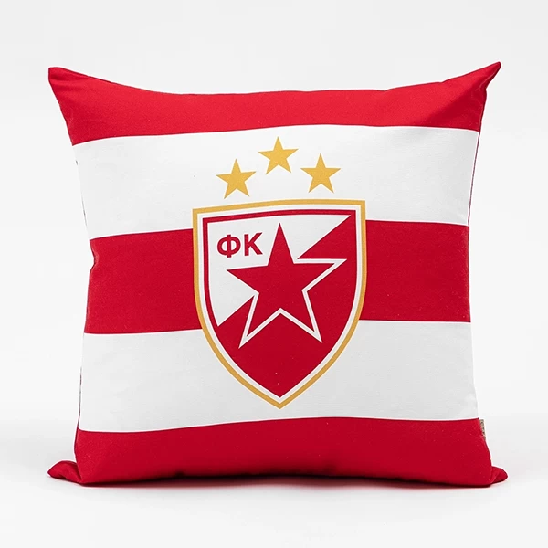 Ukrasni jastuk Crvena Zvezda Pruge 45x45cm