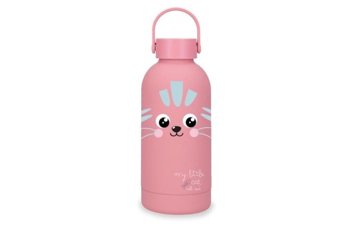 ROLL ROAD HAPPY PETS dečiji termos 350 ml - powder pink