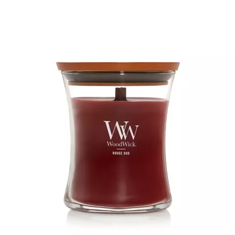 Rouge Oud - M WoodWick mirisna sveća (začini, ruža, oud, amber)