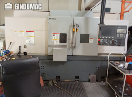 OKUMA Genos L300 E-M CNC токарски струг