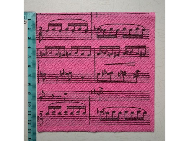 Stara Jednoslojna Salveta STK4_110 Muzika Note