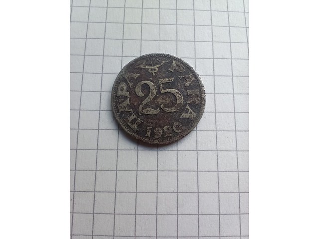 25 para 1920
