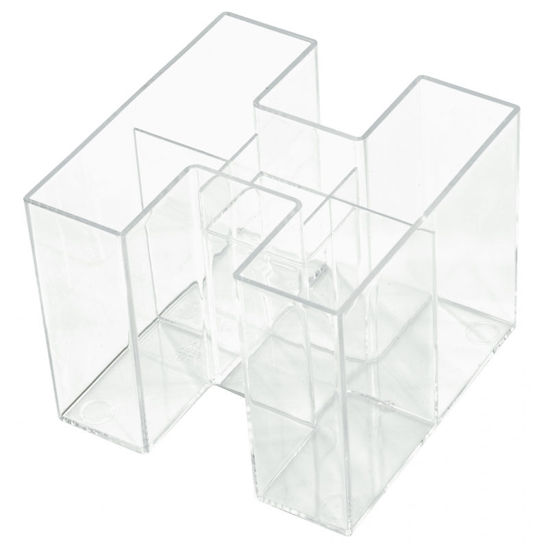 Stoni Set BRAVO H Standard, 5 Odeljaka, Uklopivi Han Transparent