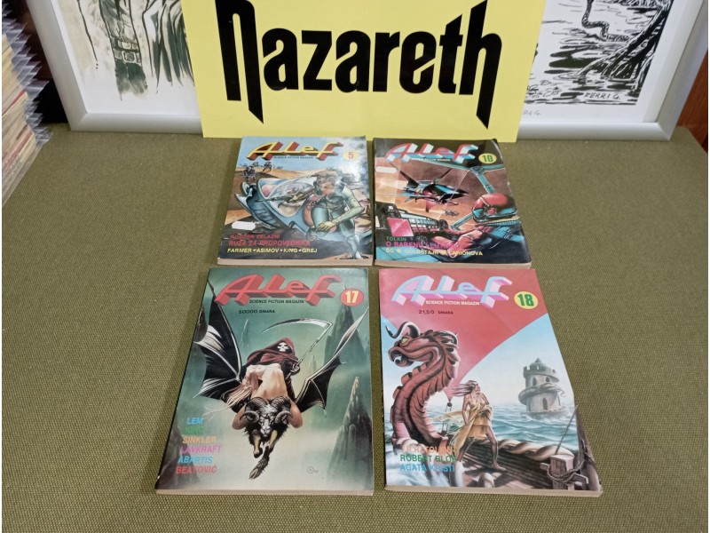 ALEF SF magazin brojevi 5, 10, 17 i 18