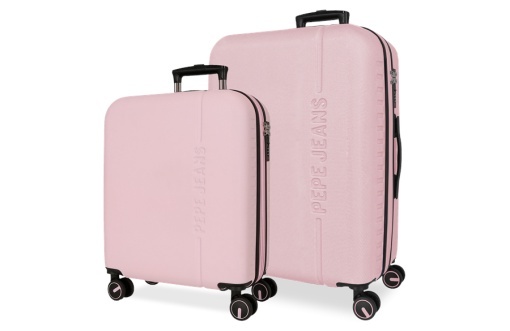 PEPE JEANS MONTANA set kofera 2/1 - powder pink