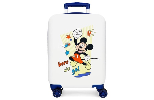 MICKEY HERE WE GO dečiji kofer 50 cm - bela