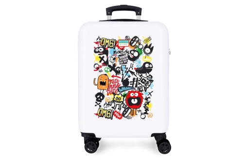 MOVOM MONSTERS dečiji kofer 55 cm - bela