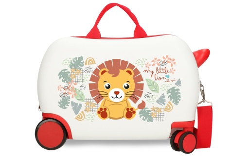 ROLL ROAD HAPPY PETS dečiji kofer na točkićima - bela/crvena