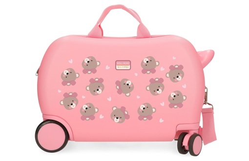 MOVOM BABY PETS dečiji kofer na točkićima - pink