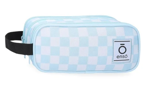 ENSO FLEUR ženski neseser sa 3 pregrade - sky blue