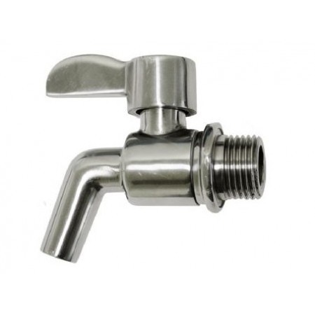 Slavina - pipa inox za inox burad 1/2" leptir ručica