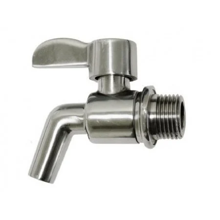Slavina - pipa inox za inox burad 3/4" leptir ručica