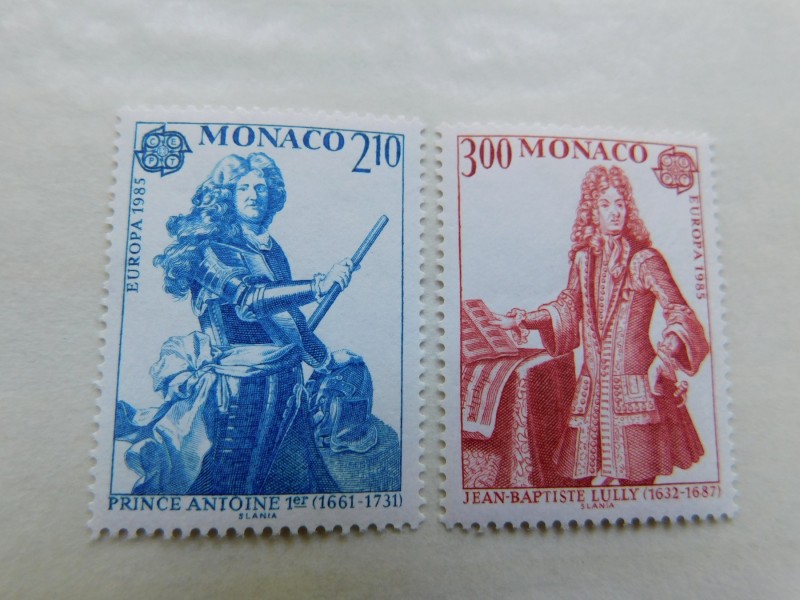 MONAKO EUROPA 1985 KOMPLET ČISTA SERIJA