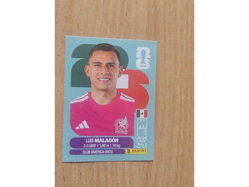 World Cup Panini 2026 sličica broj MEX 2