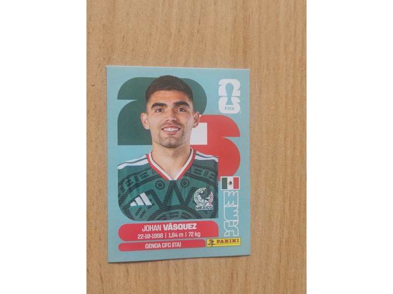 World Cup Panini 2026 sličica broj MEX 3