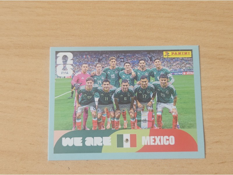 World Cup Panini 2026 sličica broj MEX 13