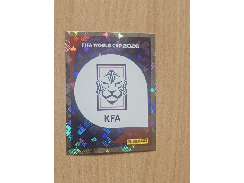 World Cup Panini 2026 sličica broj KOR 1