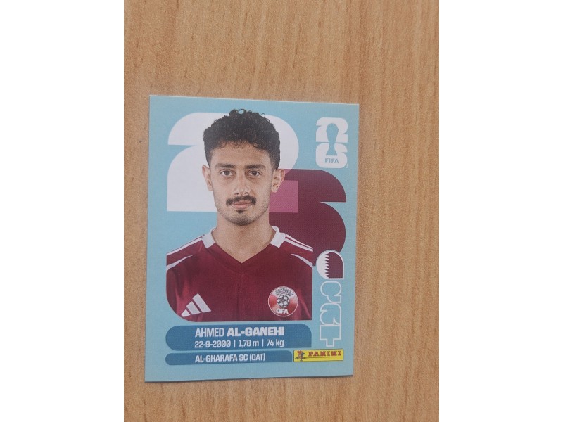 World Cup Panini 2026 sličica broj QAT 19