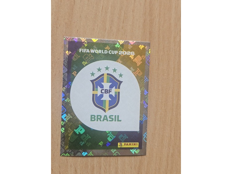 World Cup Panini 2026 sličica broj BRA 1