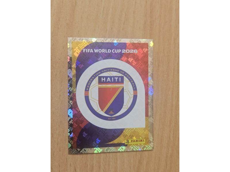 World Cup Panini 2026 sličica broj HAI 1