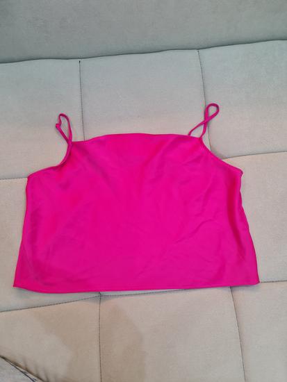 Pink satenski top    XL