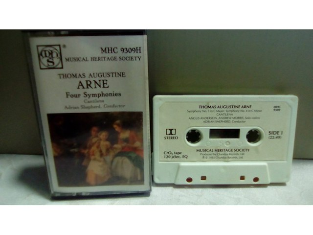 Thomas Augustine Arne* ‎– Four Symphonies
