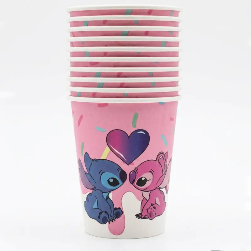 Stitch & Angel roze čaše