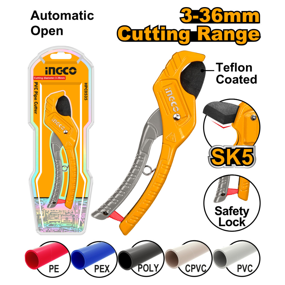 HPC3135 SEKAČ PVC CEVI 3-36mm SUPER INGCO