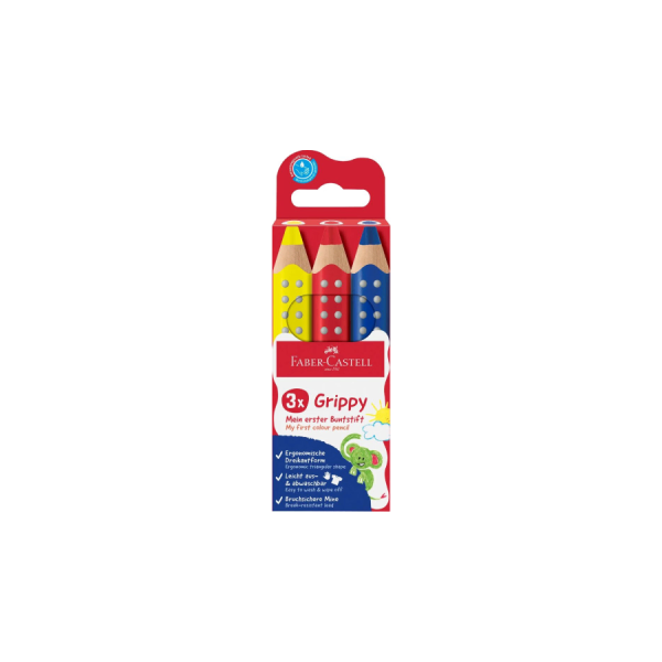 Drvene bojice Grippy Basic Faber-Castell 1/3