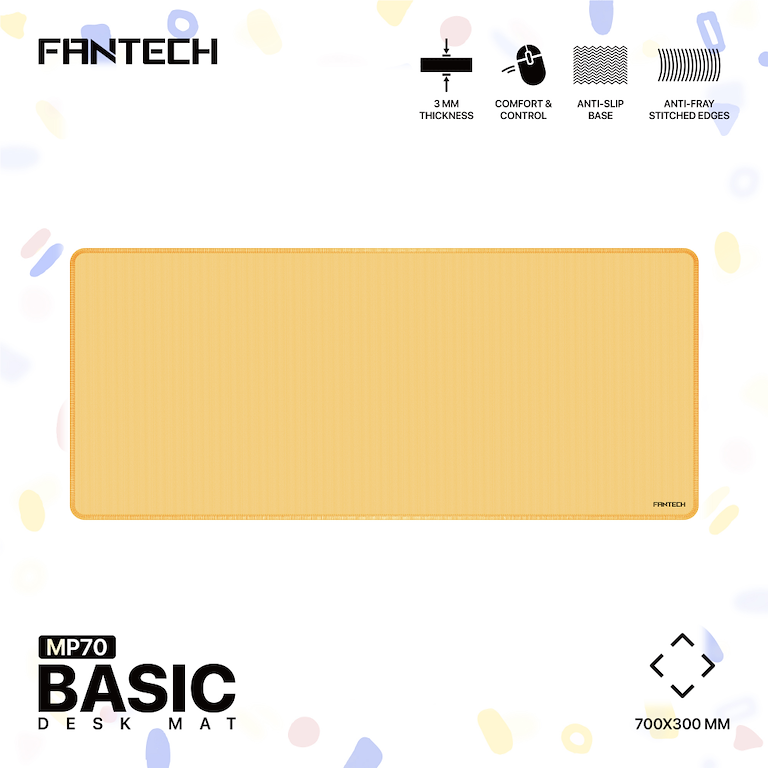 Podloga za mis Fantech MP70 Deskmat zuti