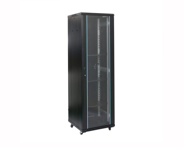 MAXPRO LINE Rack orman samostojeći, 22U, 600×800, staklena vrata (pakovanje od 3 kutije)