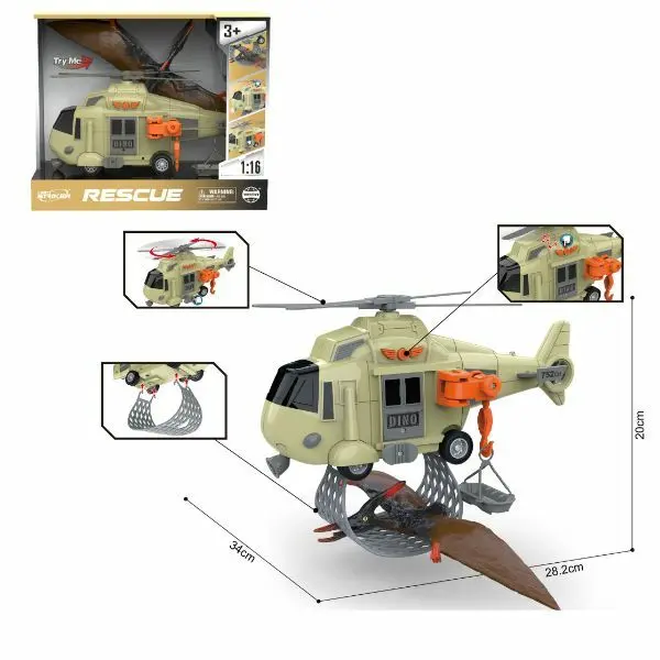 Helikopter za prevoz dinosaurusa sa zvukom i svetlom WY752A, 1:16