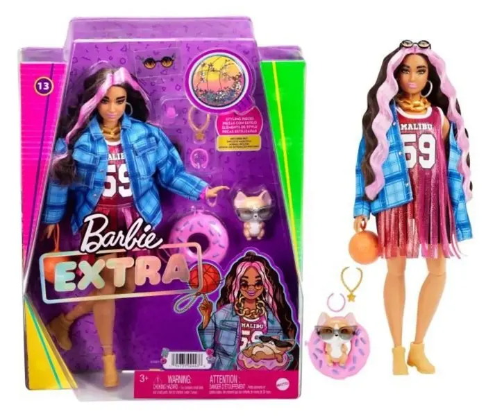 MATTEL Barbie lutka Extra Košarkašica