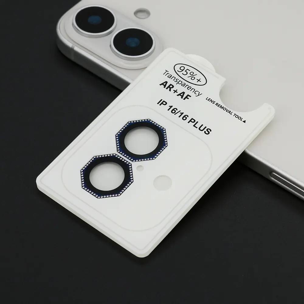 Zaštita za kameru Octagon Diamond za iPhone 16 (6.1)/16 Plus (6.7), Plava